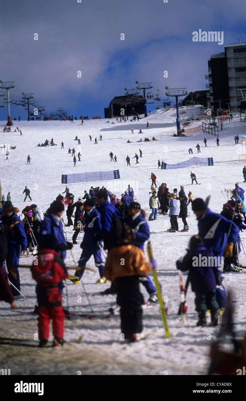 Australia, Victoria, Mount Buller, snow fields of Victoria Stock Photo ...
