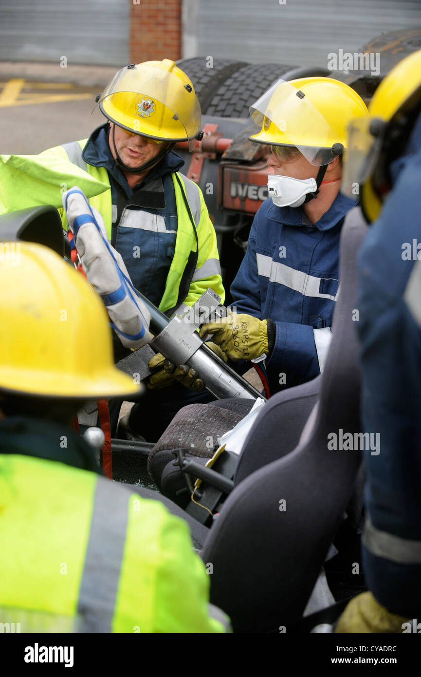 Fireman of white watch at Pontypridd Fire Station in S Wales - A ...