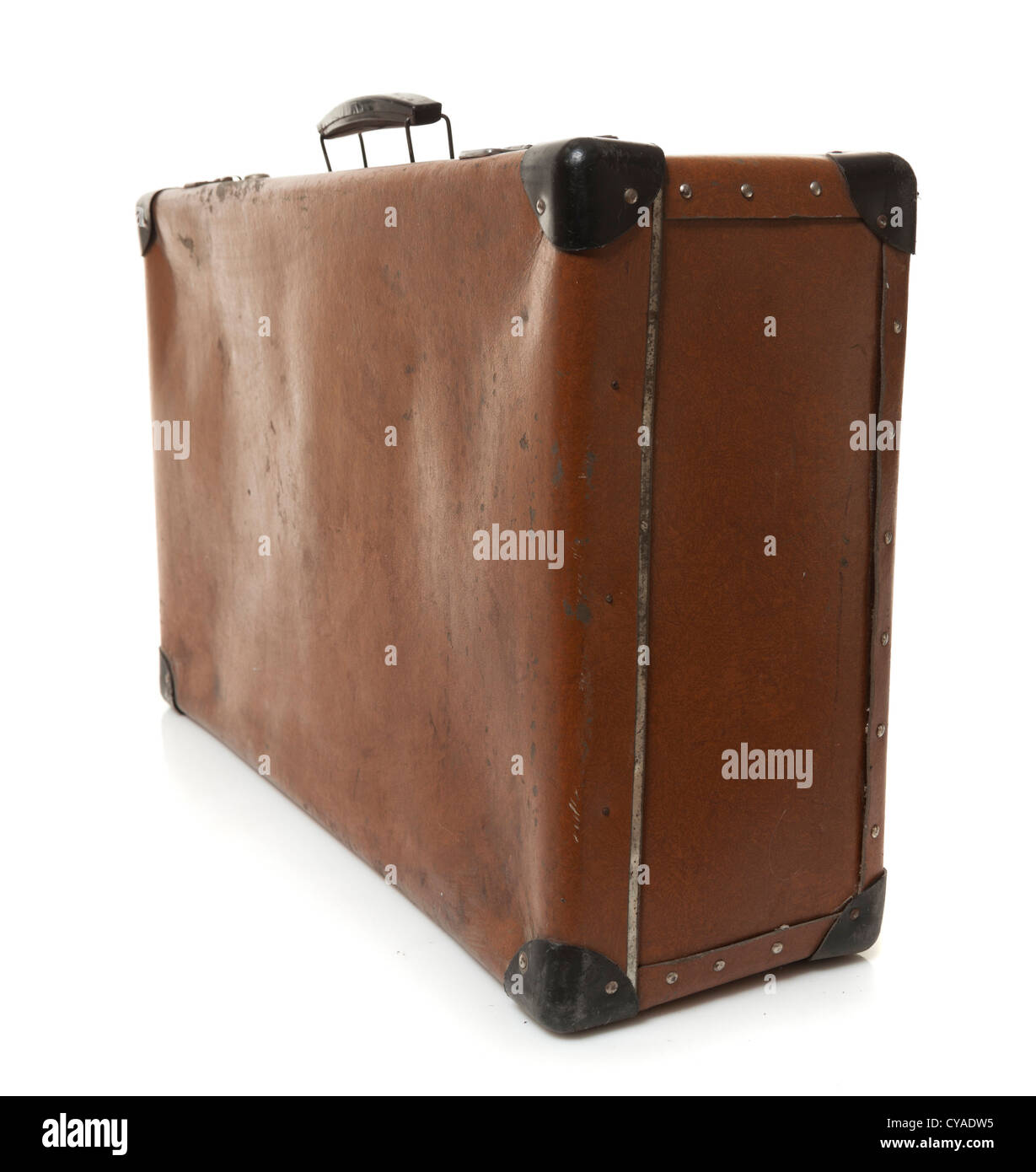 Red leather suitcase hi-res stock photography and images - Alamy