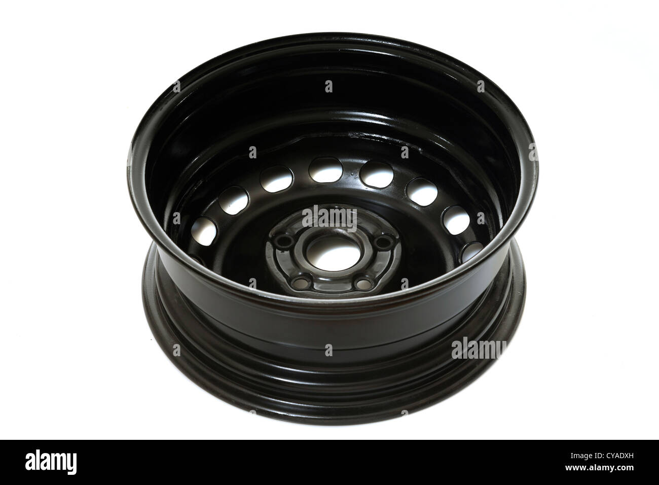 car wheel, isolated over white background Stock Photo - Alamy