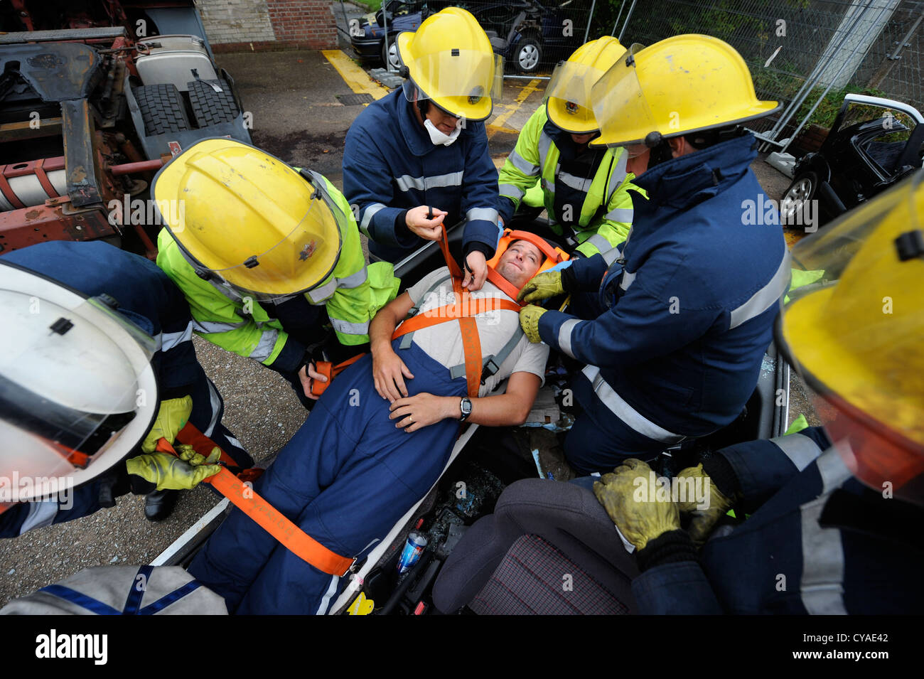Fireman of white watch at Pontypridd Fire Station in S Wales - A ...