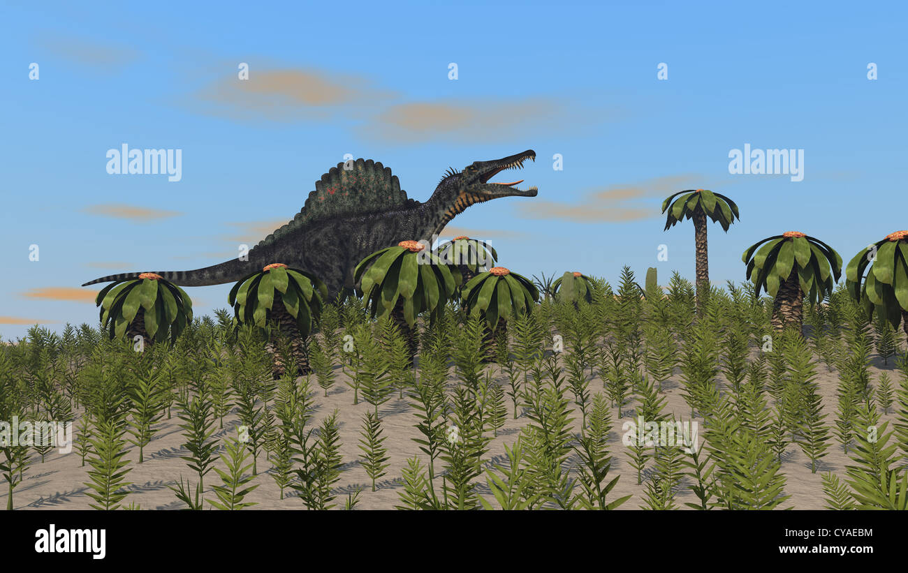 walking spinosaurus dinosaur Stock Photo - Alamy