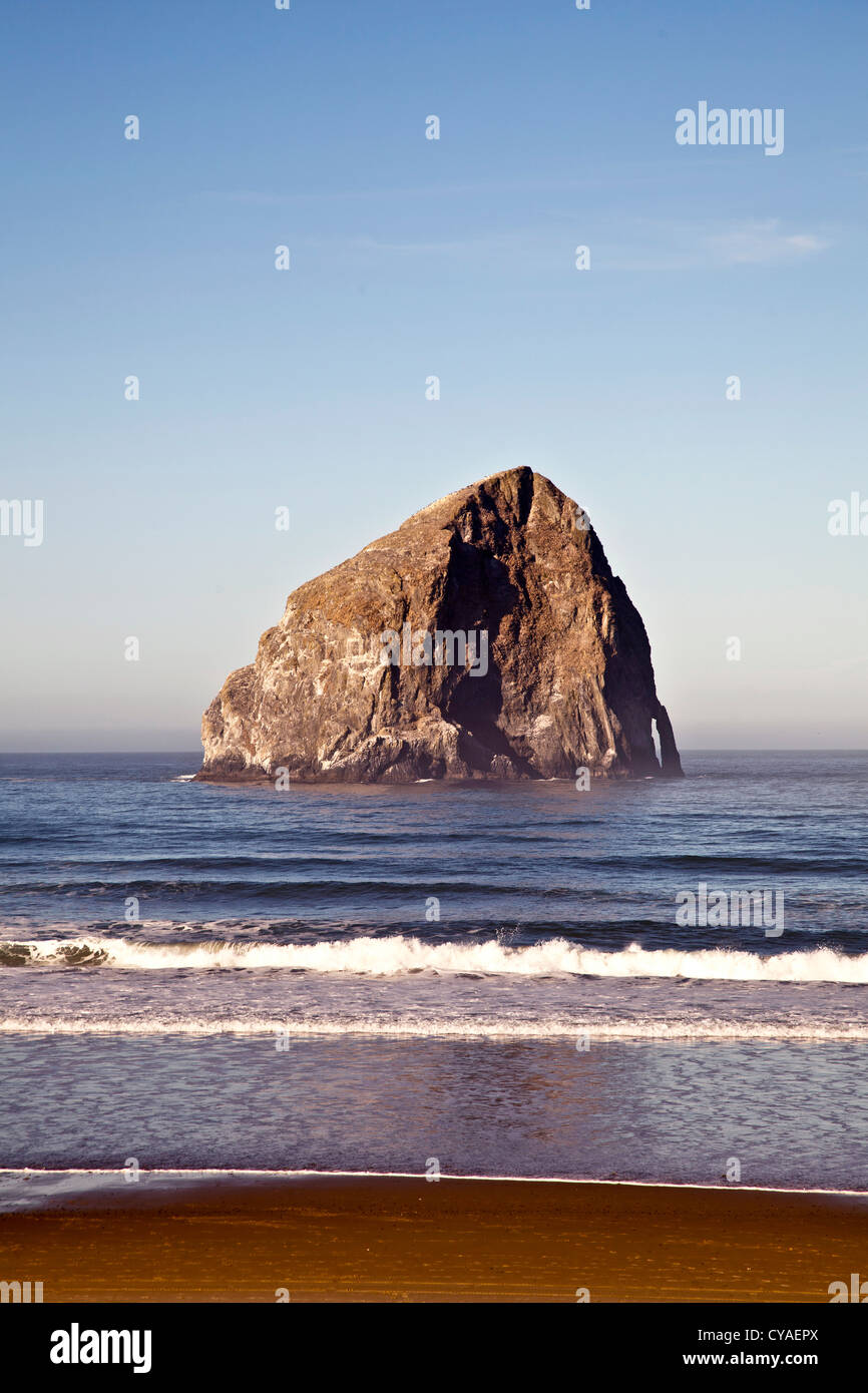 Rock stack on the Pacific coast Oregon State Stock Photo - Alamy