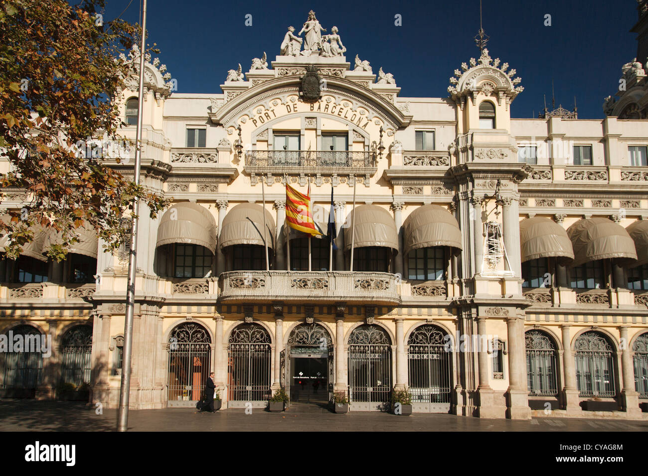 Port of Barcelona building, Barcelona, Catalonia,Spain Stock Photo - Alamy