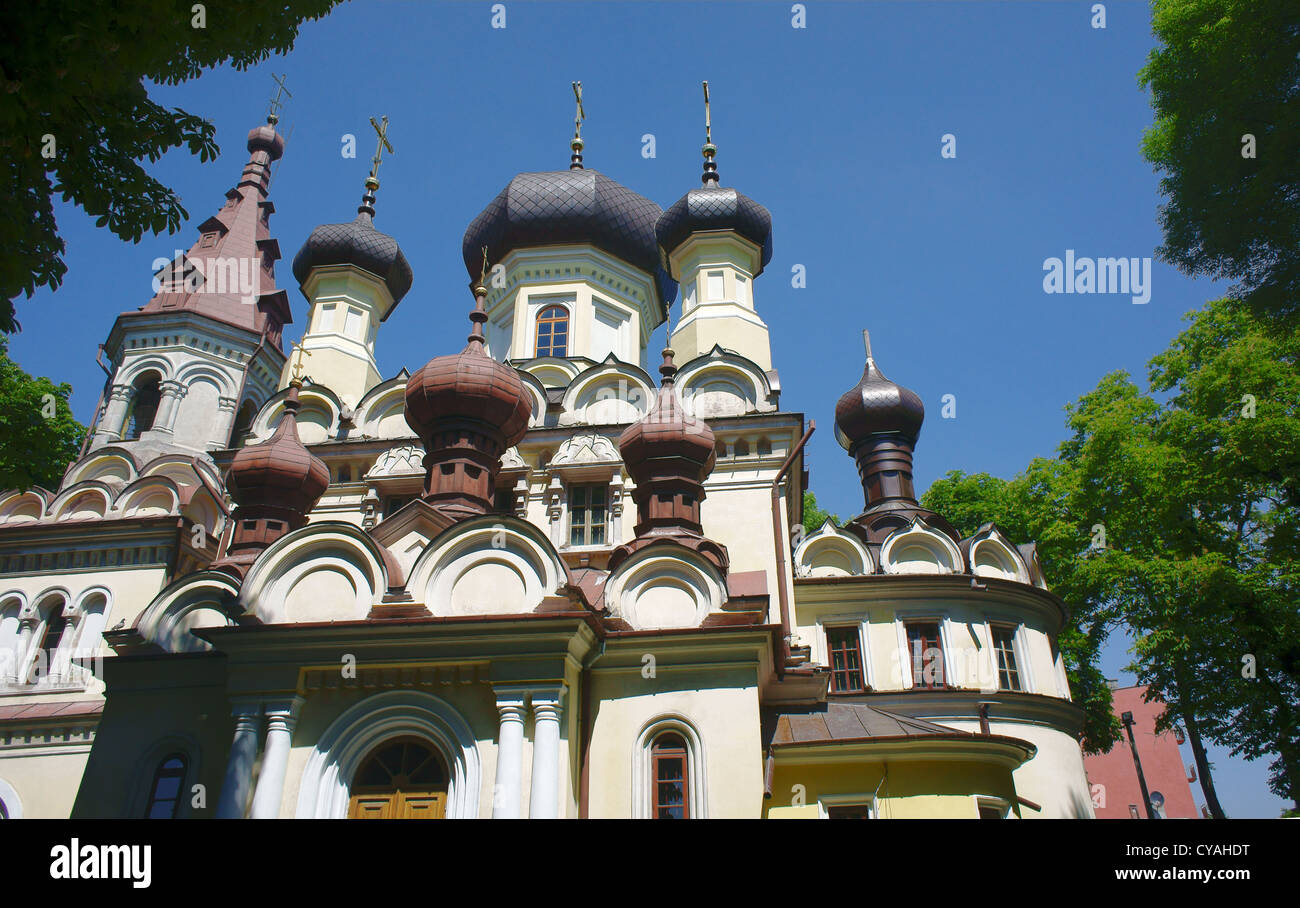 church towers, Greek Catholic Church, Poland Stock Photo - Alamy