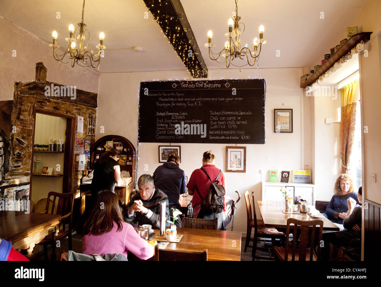 Interior british teashop hi-res stock photography and images - Alamy