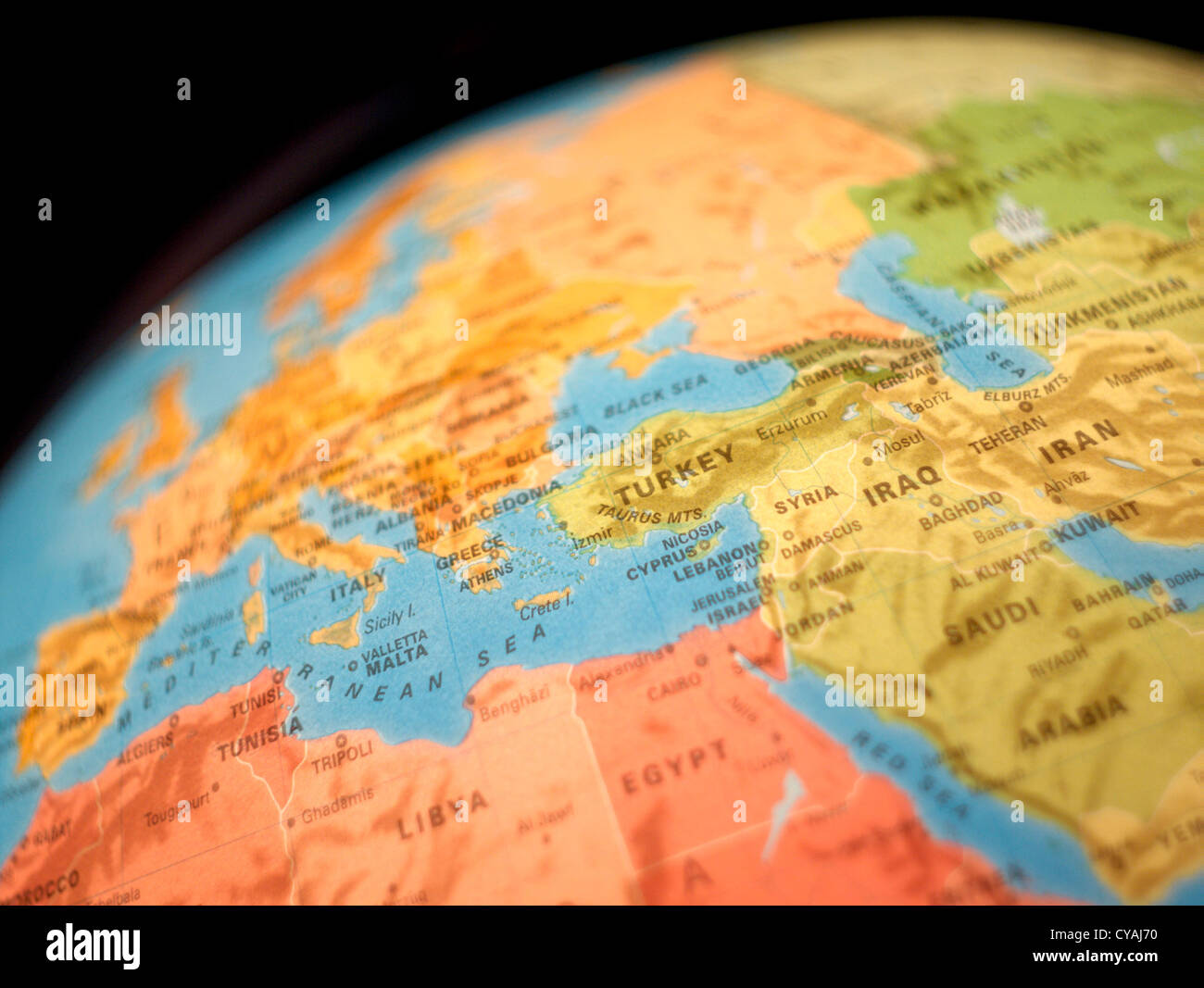 Arab kingdom of syria map hi-res stock photography and images - Alamy