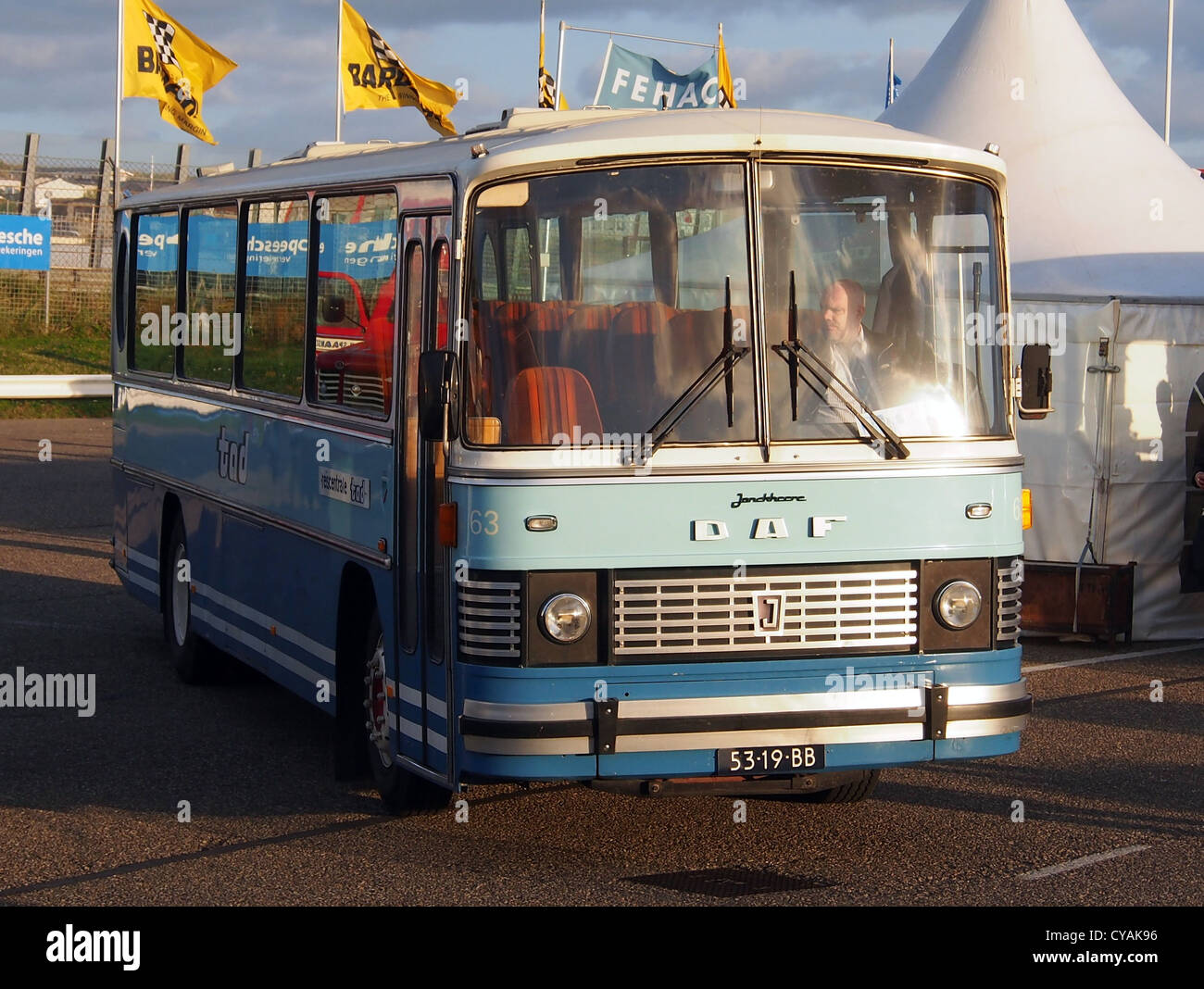 1975 DAF SB1602DH530 bus coach Stock Photo - Alamy