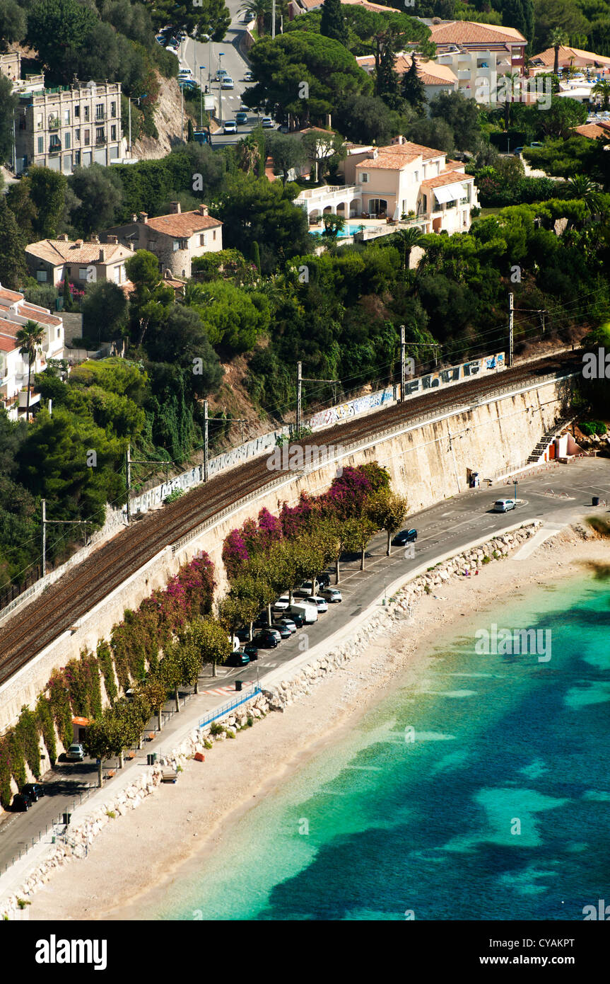 French riviera view from high Stock Photo - Alamy