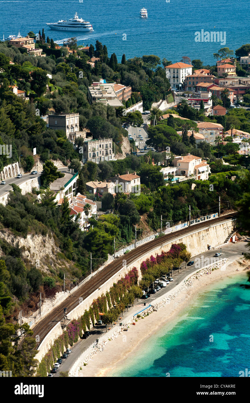 French riviera view from high Stock Photo - Alamy