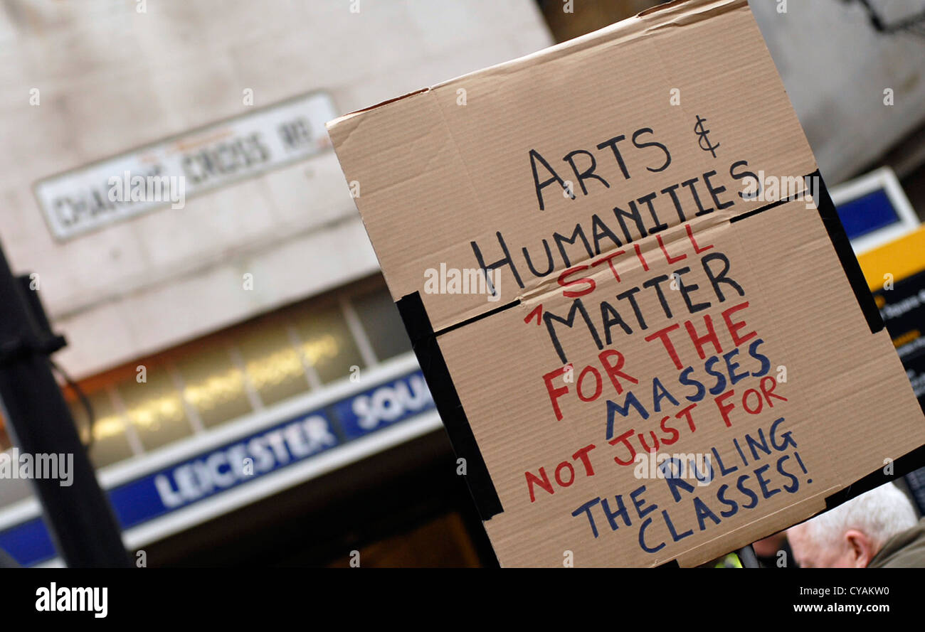 placard during national demo Stock Photo - Alamy