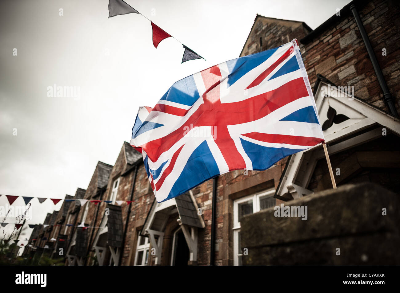 Union jack flag flies hi-res stock photography and images - Alamy
