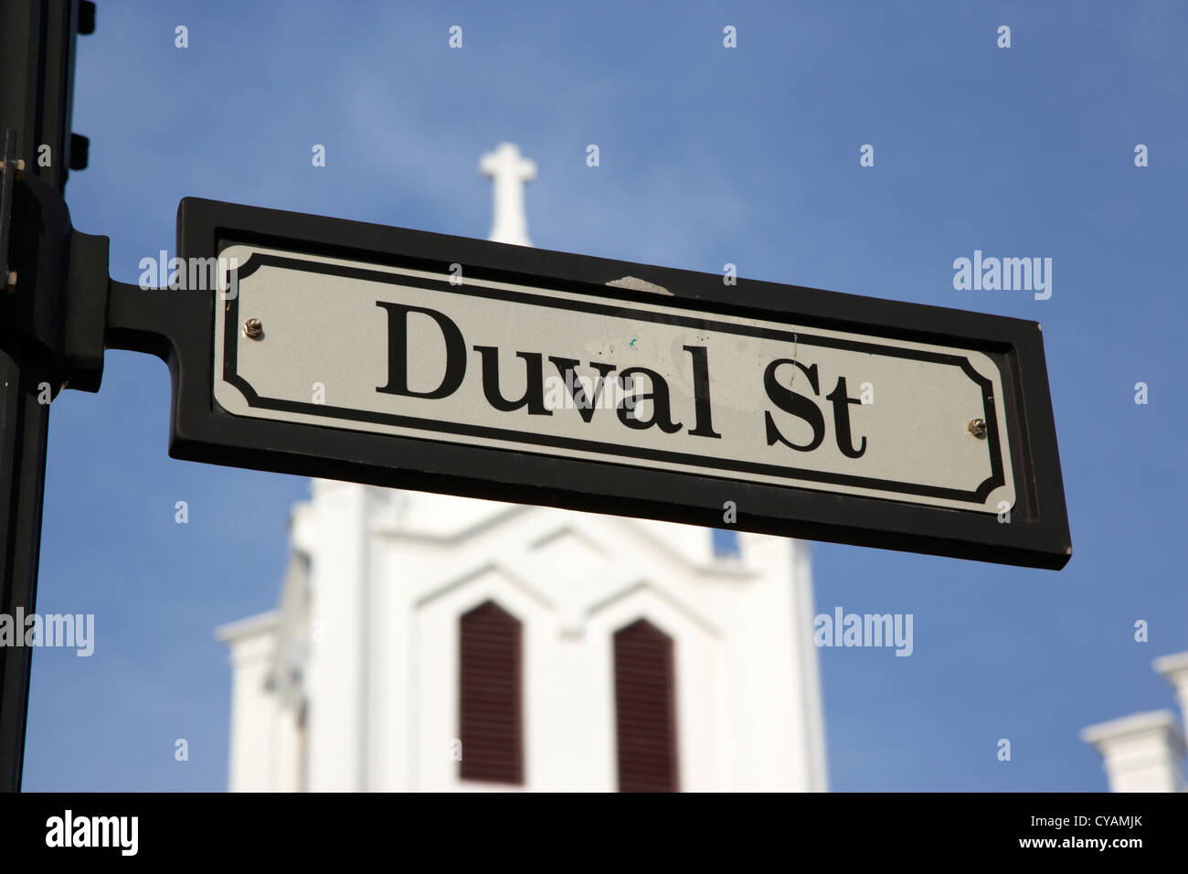 duval street old town key west florida usa Stock Photo - Alamy