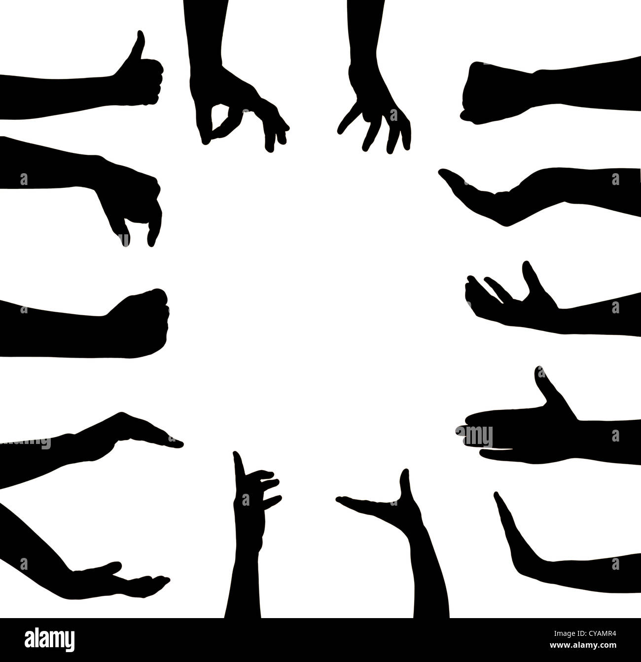 hands isolated on a white background Stock Photo - Alamy