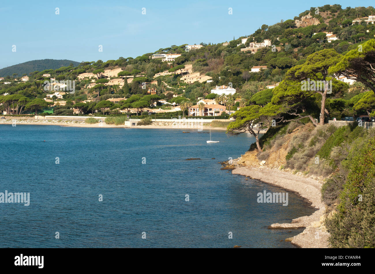 French riviera view from high Stock Photo - Alamy