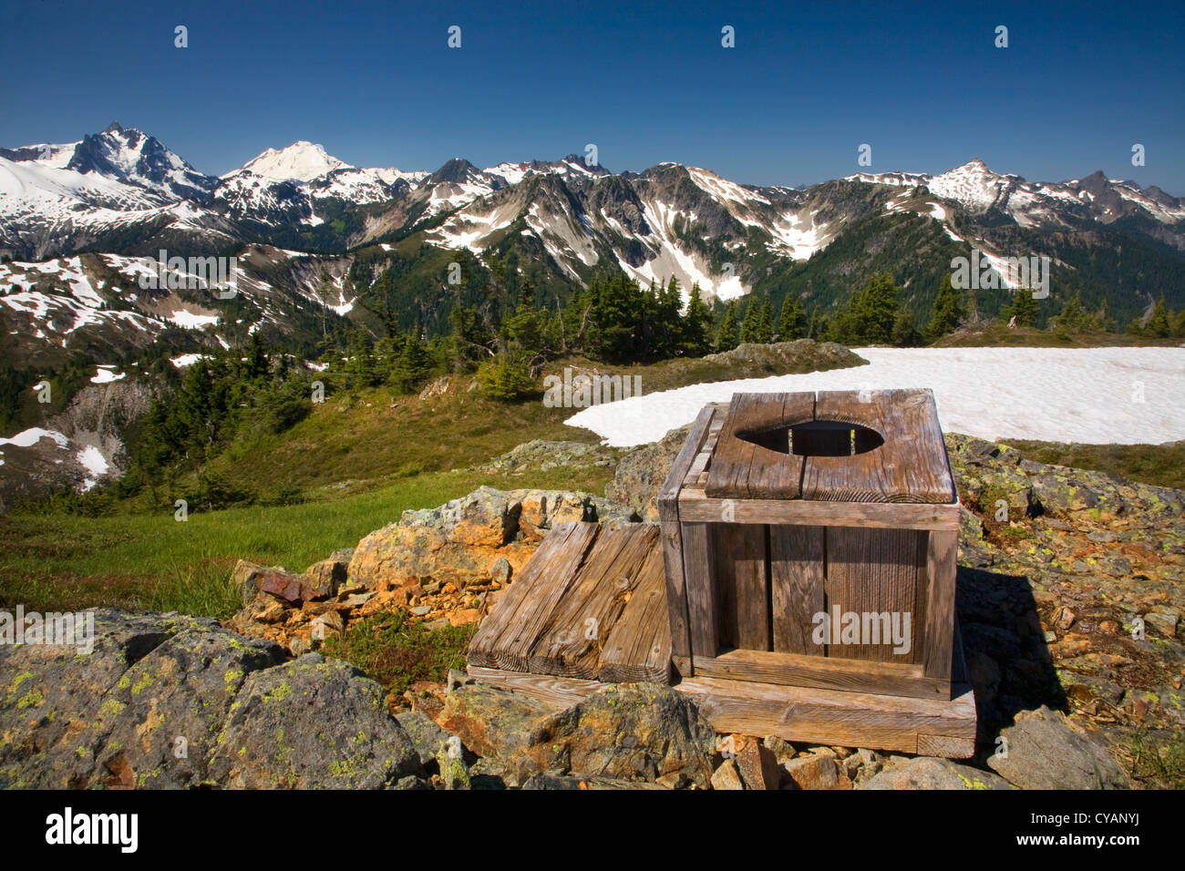WA04625-00...WASHINGTON - Old style potty on Copper Ridge near Copper ...