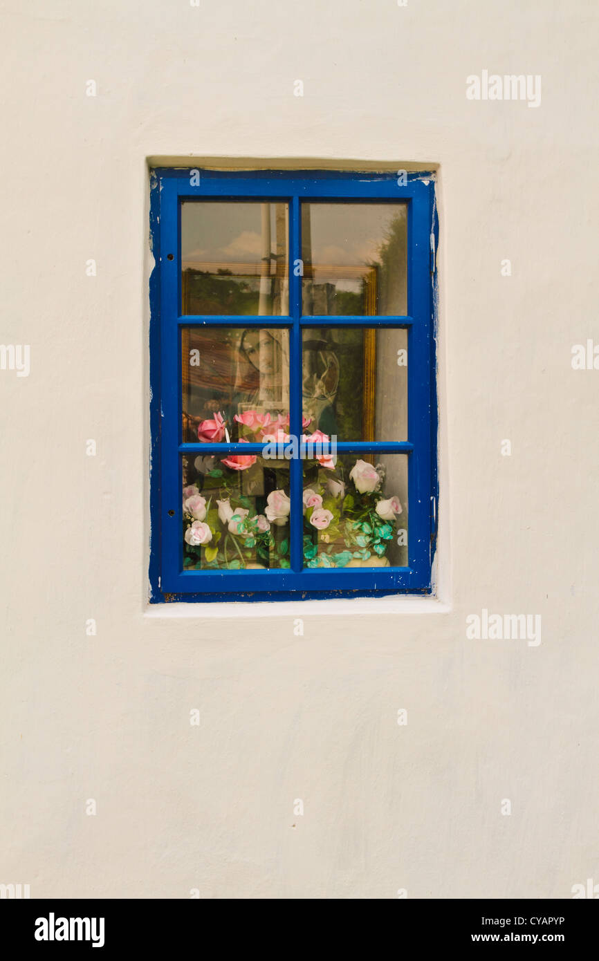old window with flowers Stock Photo - Alamy