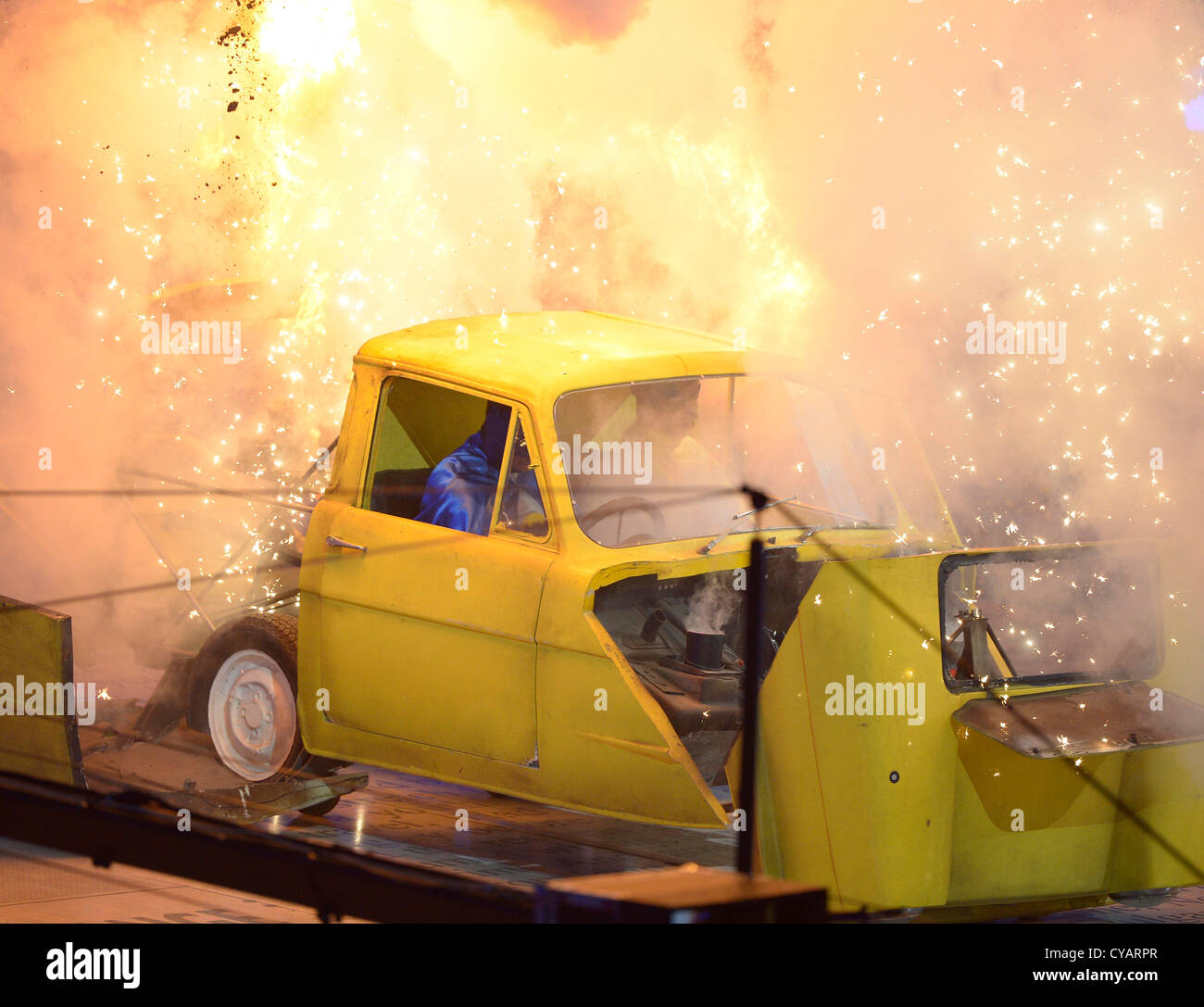 Of del boys three wheeler van hi-res stock photography and images - Alamy