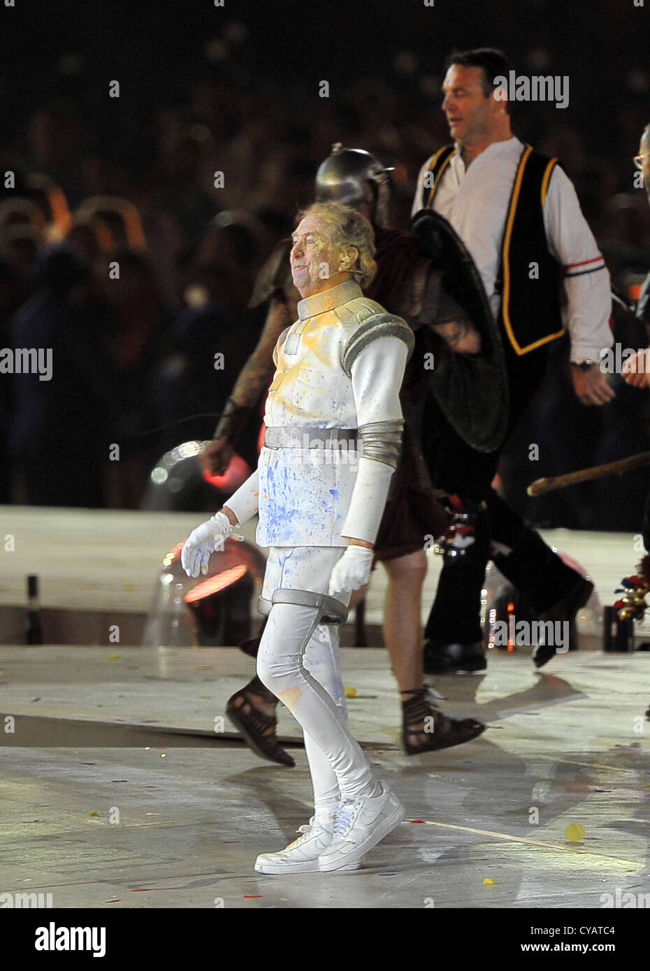 Eric Idle performs at the London 2012 Olympic closing ceremony Stock ...