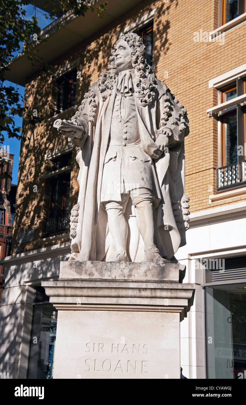 Statue of Sir Hans Sloane in the Duke of York Square, Sloane Square ...