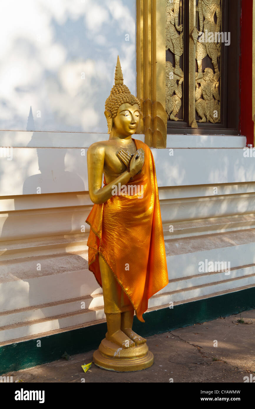 Statue at the Temple That Luang in Vientiane, Laos Stock Photo - Alamy