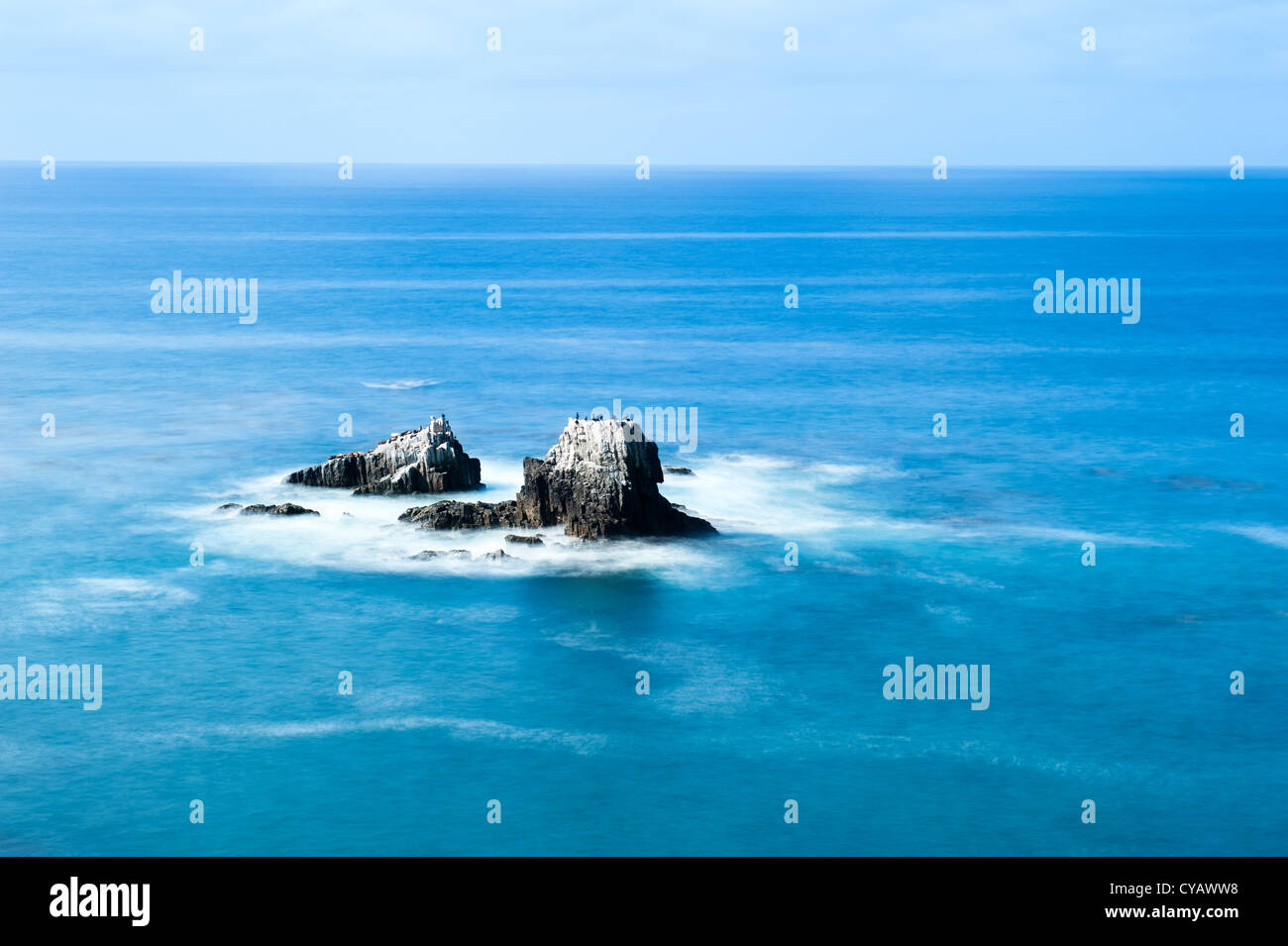 A beautiful offshore reef system along the Pacific ocean Stock Photo ...