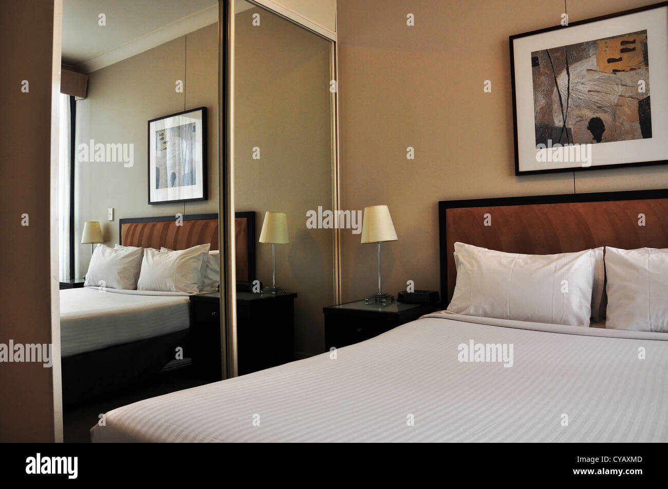 a sweet and comfortable room in a hotel Stock Photo - Alamy