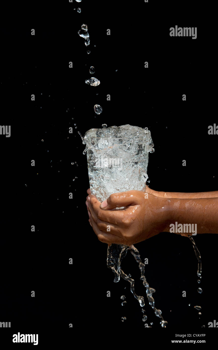 Girl pouring water glass hi-res stock photography and images - Alamy
