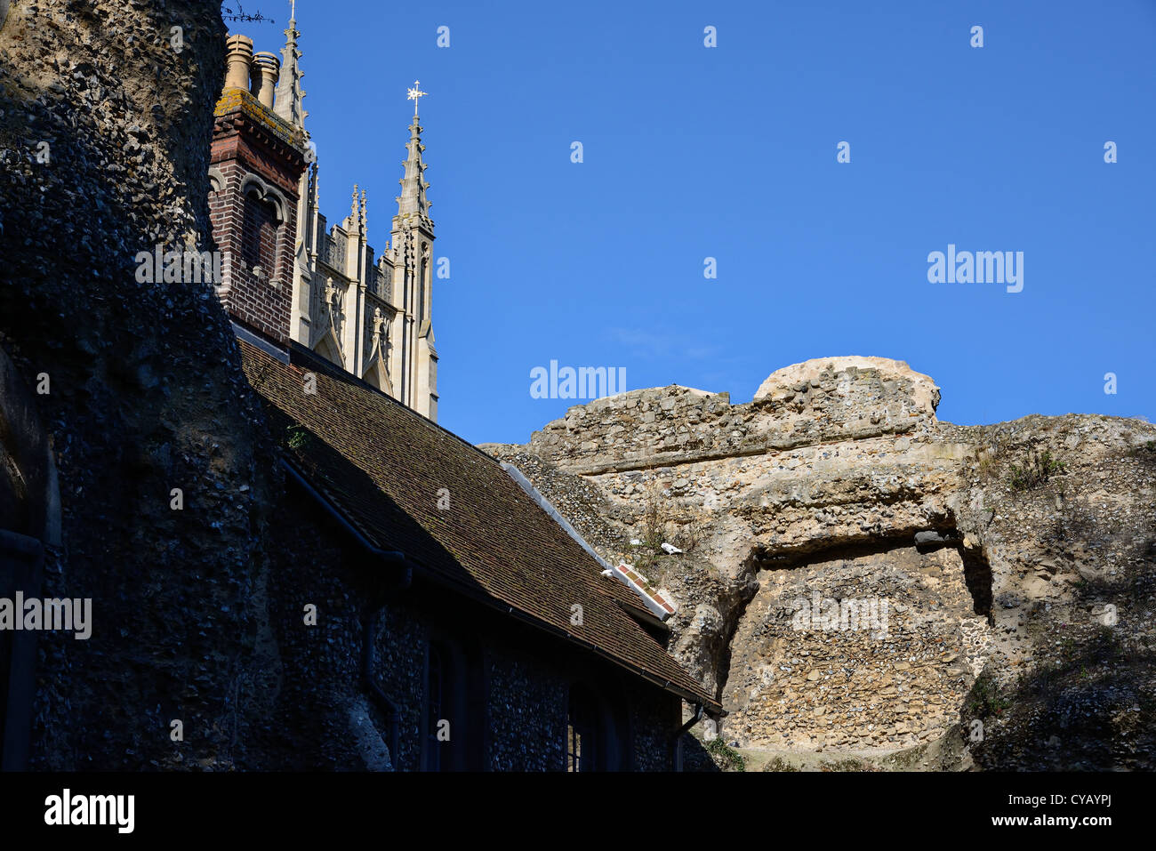 Houses at the West Front Stock Photo - Alamy
