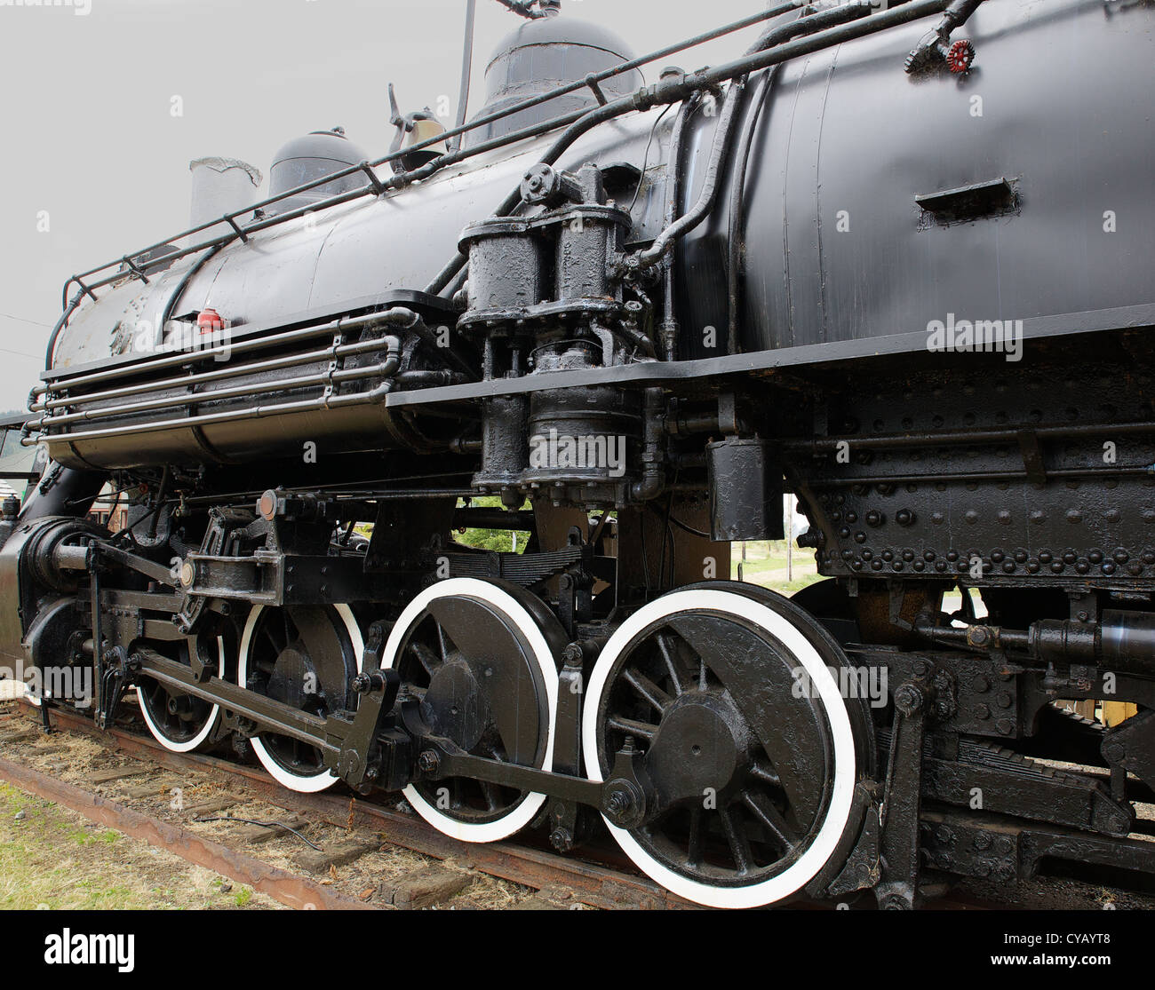 An old black steam locomotive hi-res stock photography and images - Alamy