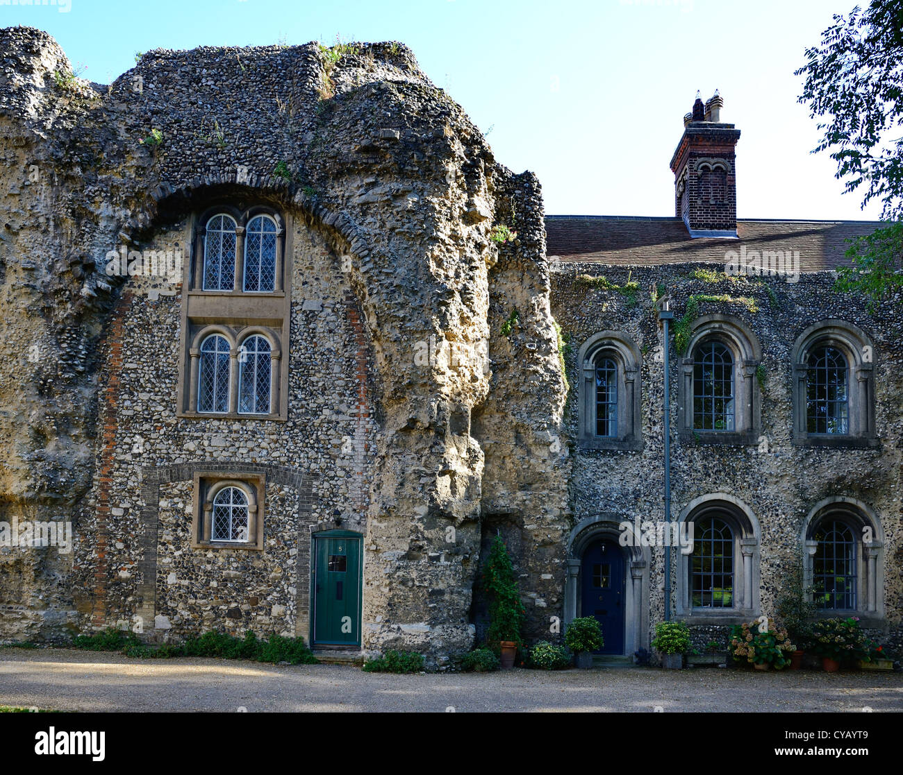 Houses at the West Front Stock Photo - Alamy
