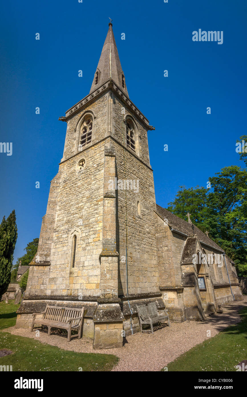 lower slaughter village cotswolds gloucestershire england uk Stock ...