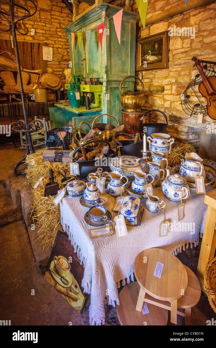 lower slaughter village cotswolds gloucestershire england uk Stock ...