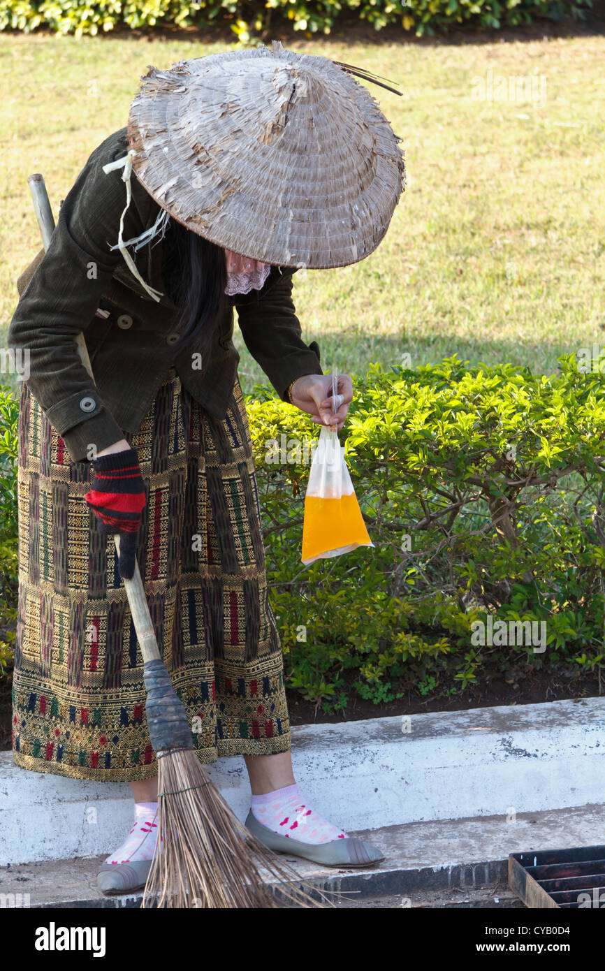 Cleaning the street in vientiane hi-res stock photography and images ...