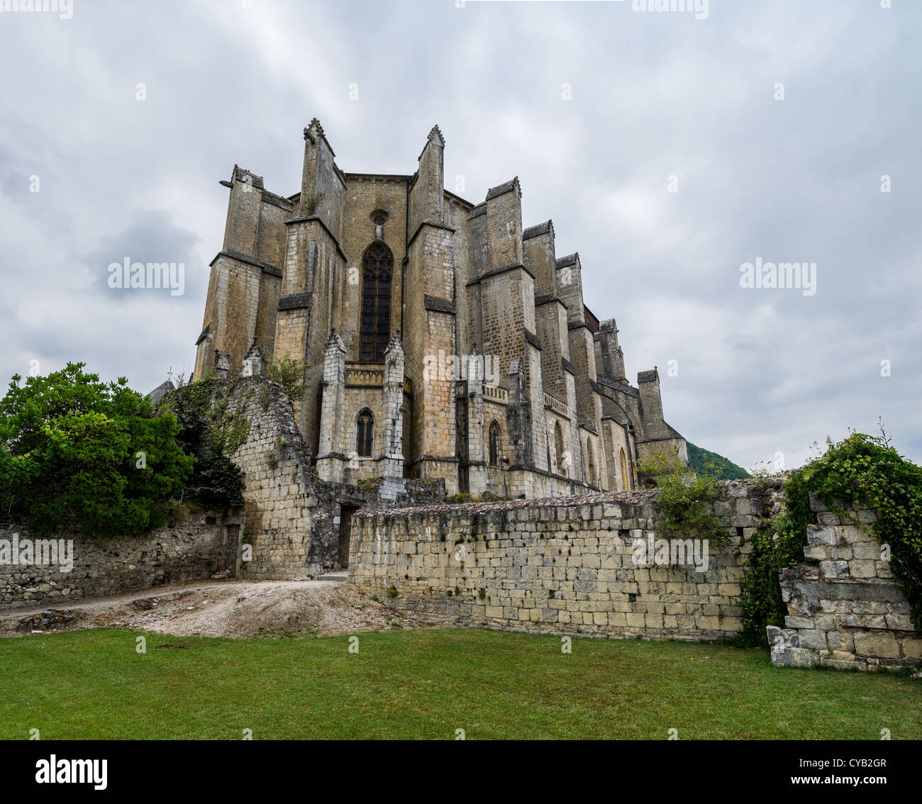 Cathedral Notre-Dame de Saint-Bertrand-de-Comminges. Hautes-Pyrénées ...