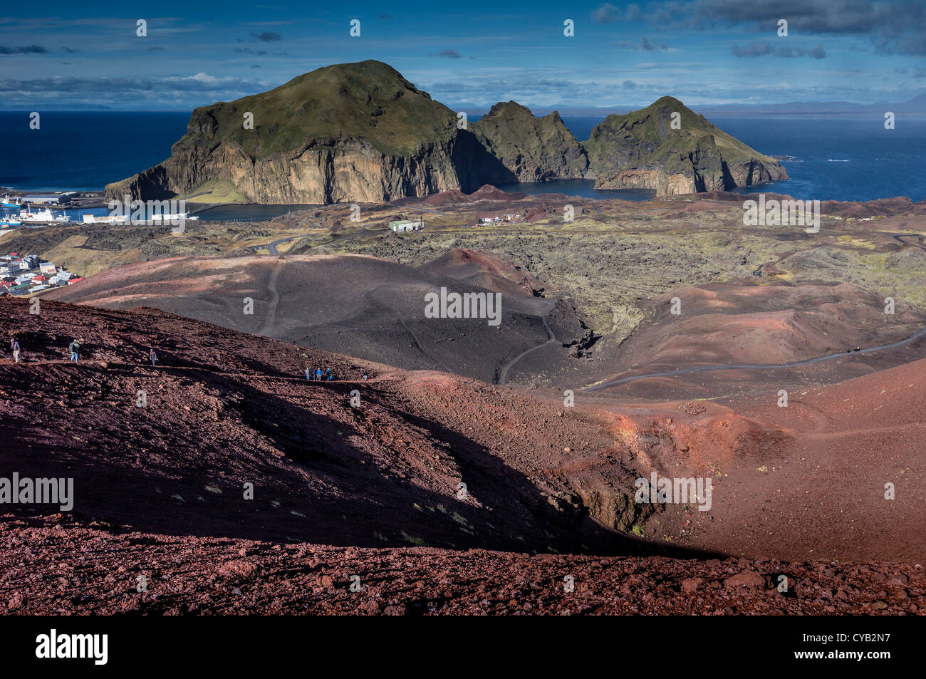 ELDFELL VOLCANO HEIMAEY WESTMAN ISLANDS ICELAND Stock Photo - Alamy