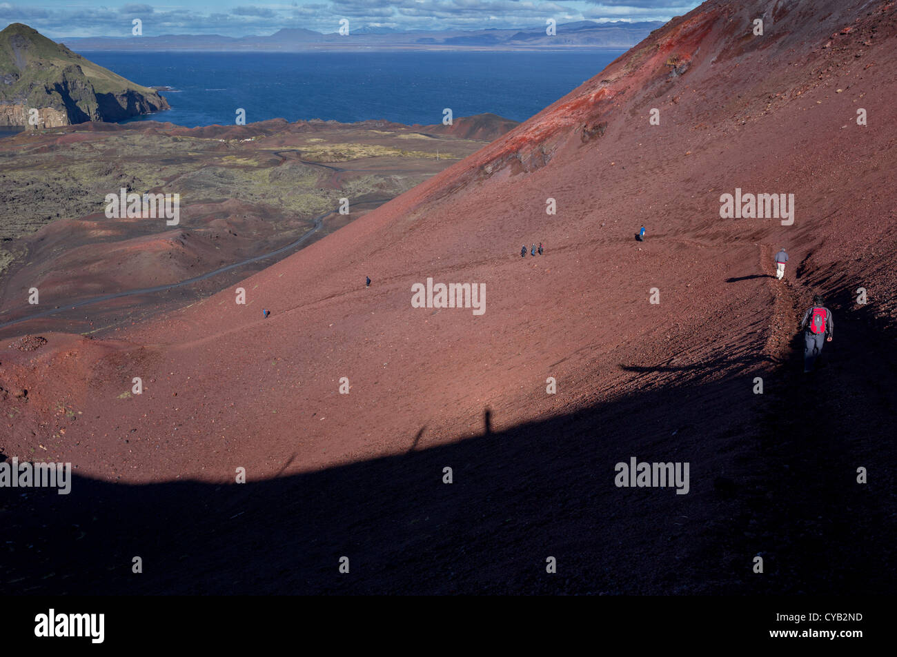 ELDFELL VOLCANO HEIMAEY WESTMAN ISLANDS ICELAND Stock Photo - Alamy