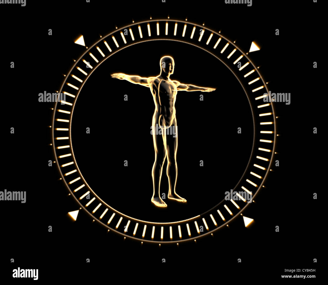 Orange human form Stock Photo - Alamy