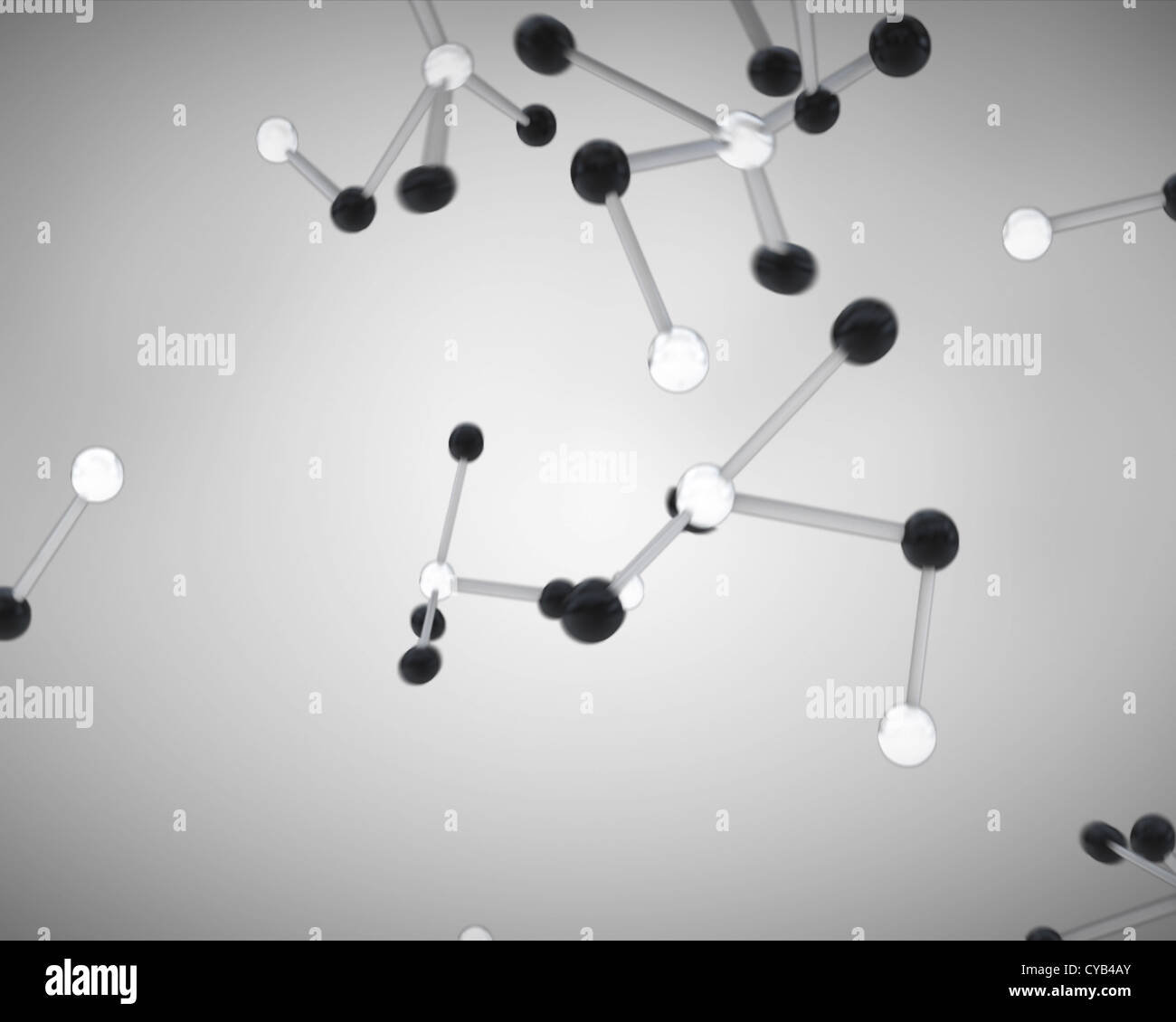Black and white molecule cells Stock Photo - Alamy