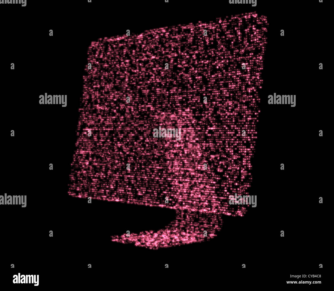 Pink shimmering computer screen Stock Photo - Alamy