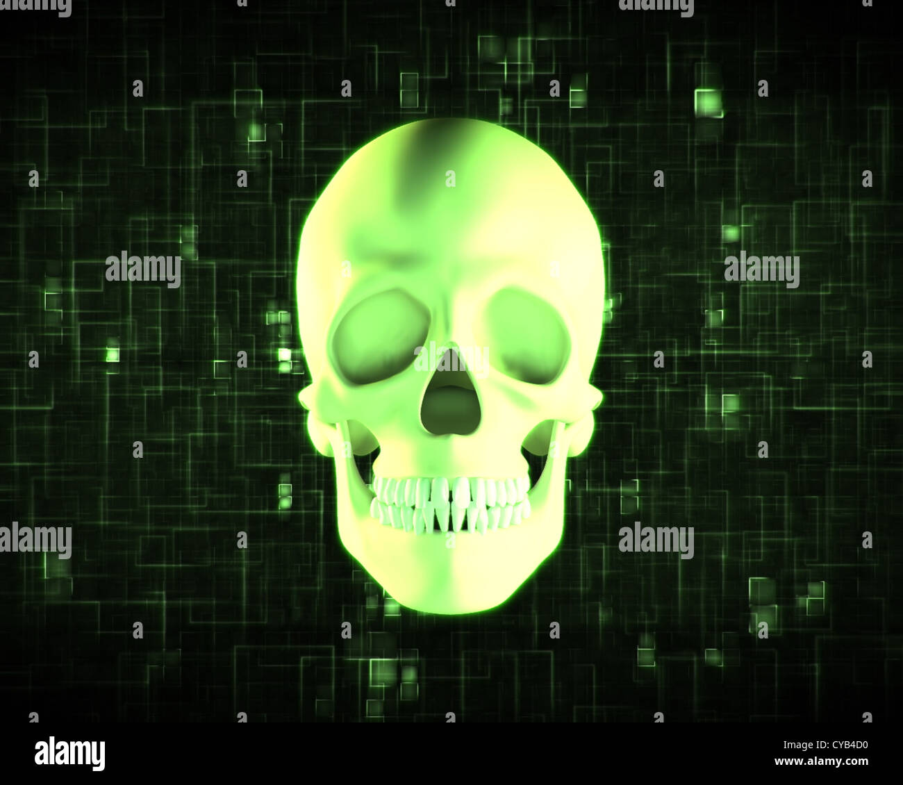 Green skull hi-res stock photography and images - Alamy