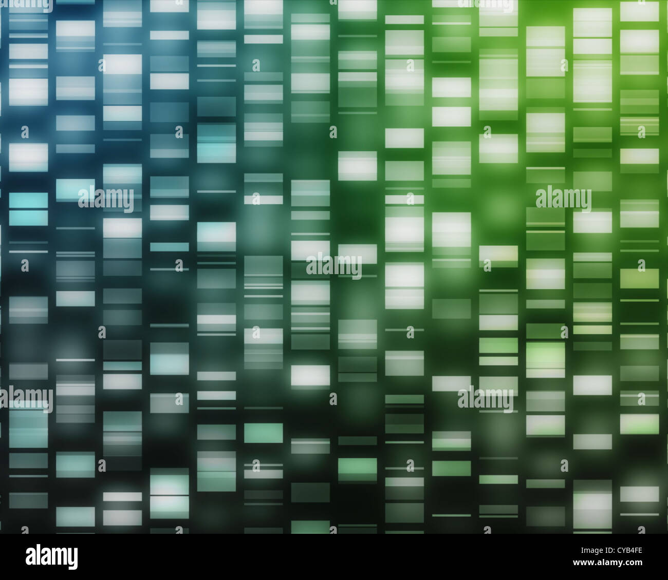 Blue and green DNA strands Stock Photo - Alamy