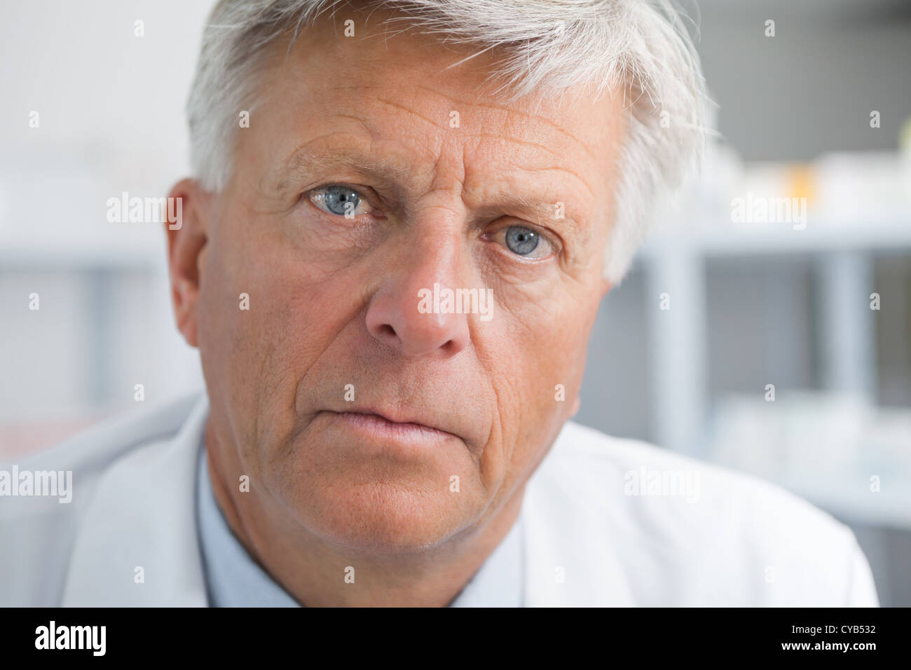 Earnest looking doctor Stock Photo - Alamy