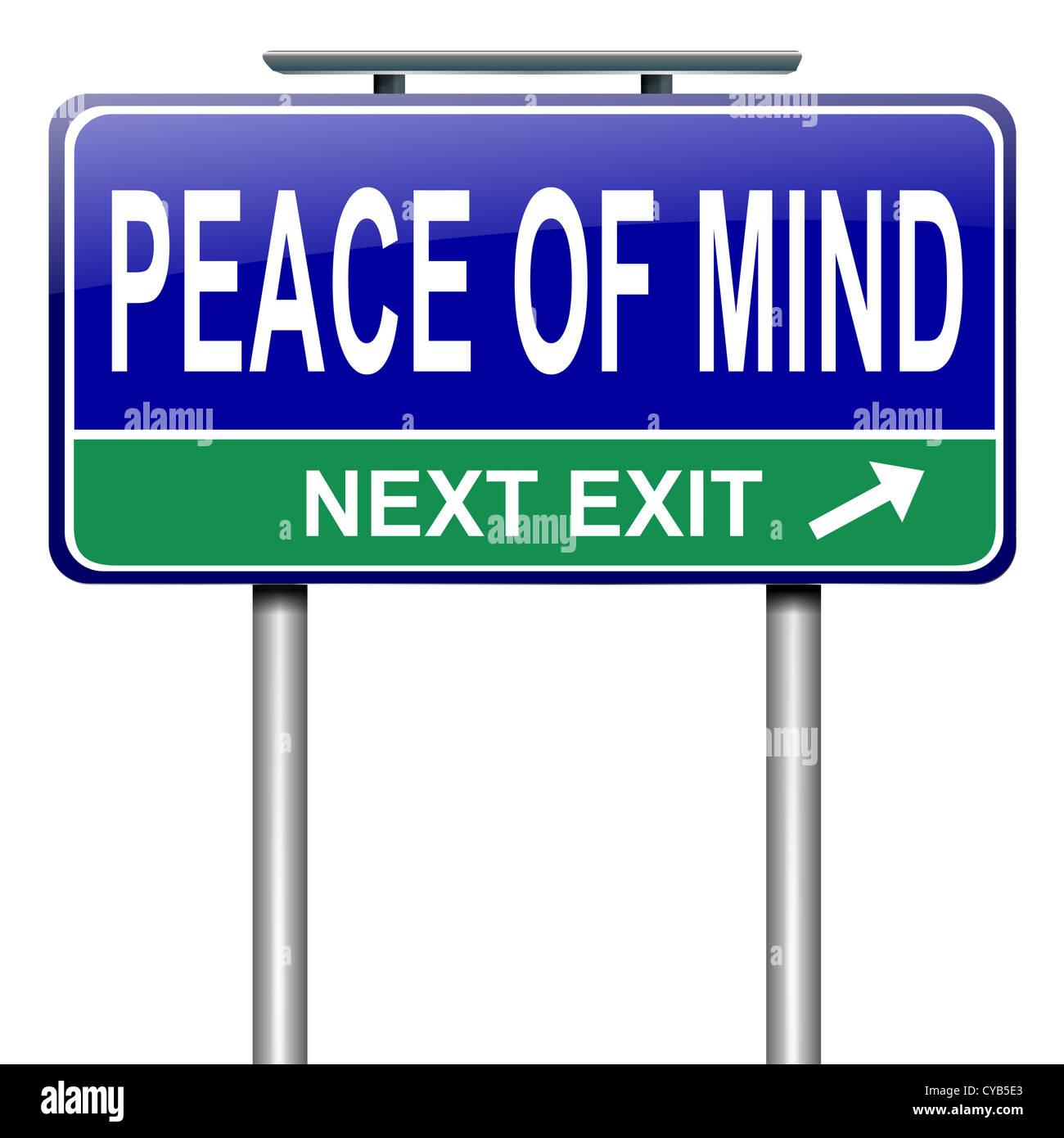 Mind peace illustration Cut Out Stock Images & Pictures - Alamy