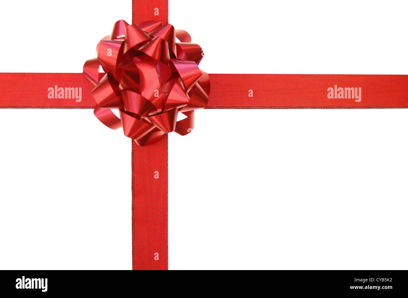 Red ribbon bow Stock Photo - Alamy