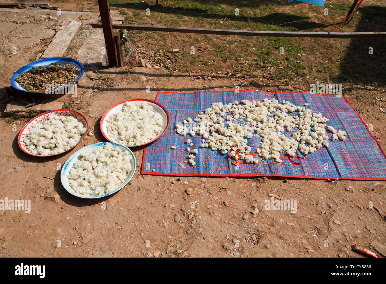 Drying out rice hi-res stock photography and images - Alamy