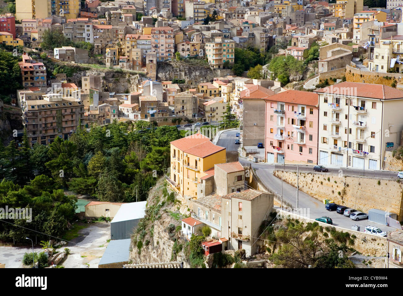 View of the city of Enna, Sicily, Italy Stock Photo - Alamy