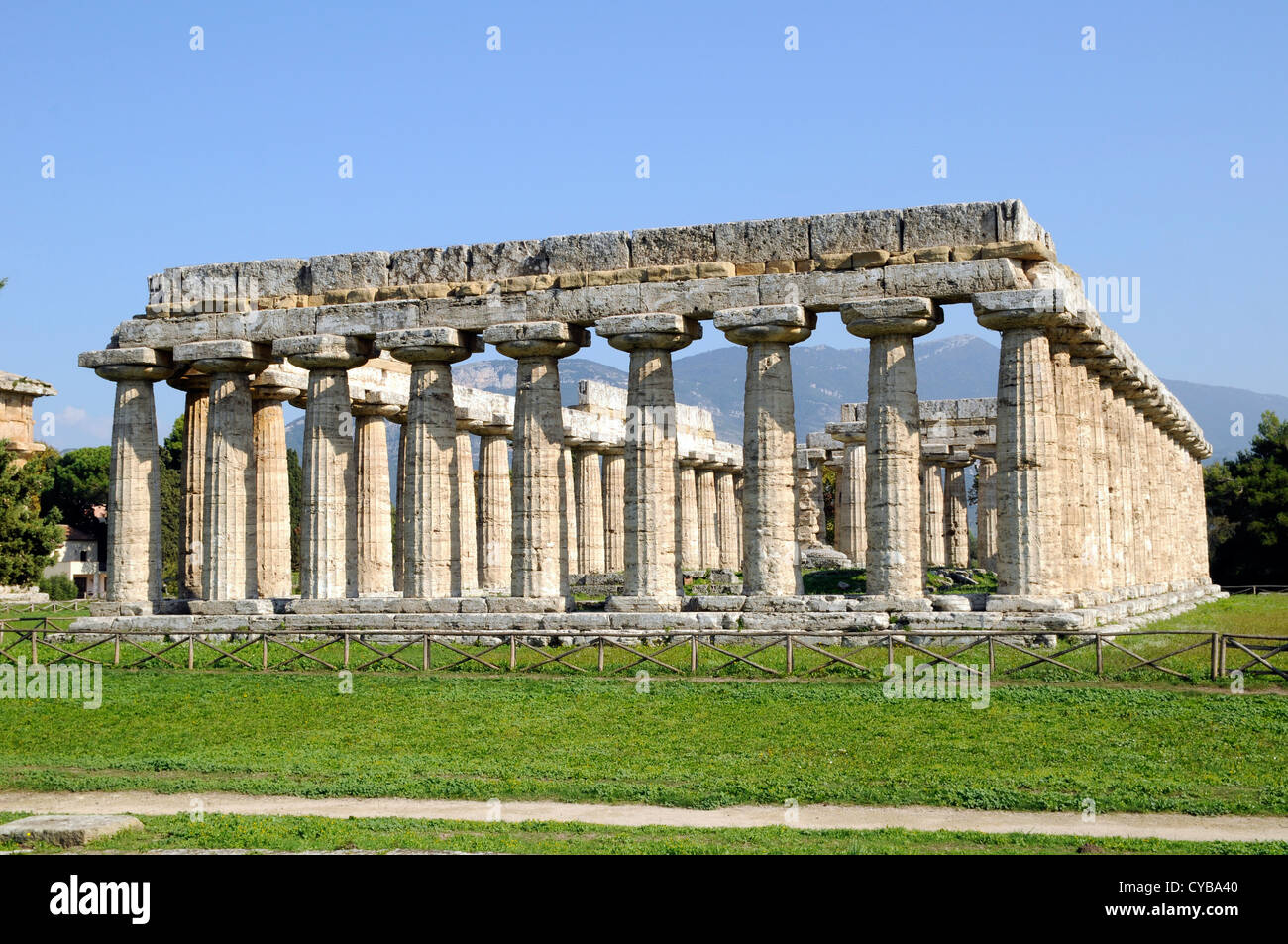 Temple of Hera (aka the Basilica), 530 BC.Paestum, south of Naples ...