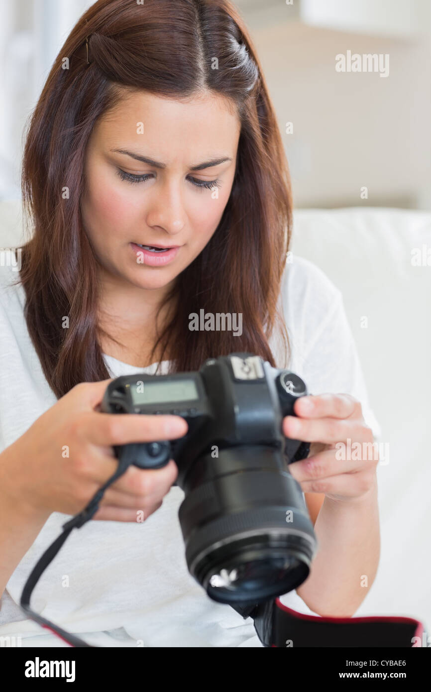 Viewing photographs hi-res stock photography and images - Alamy