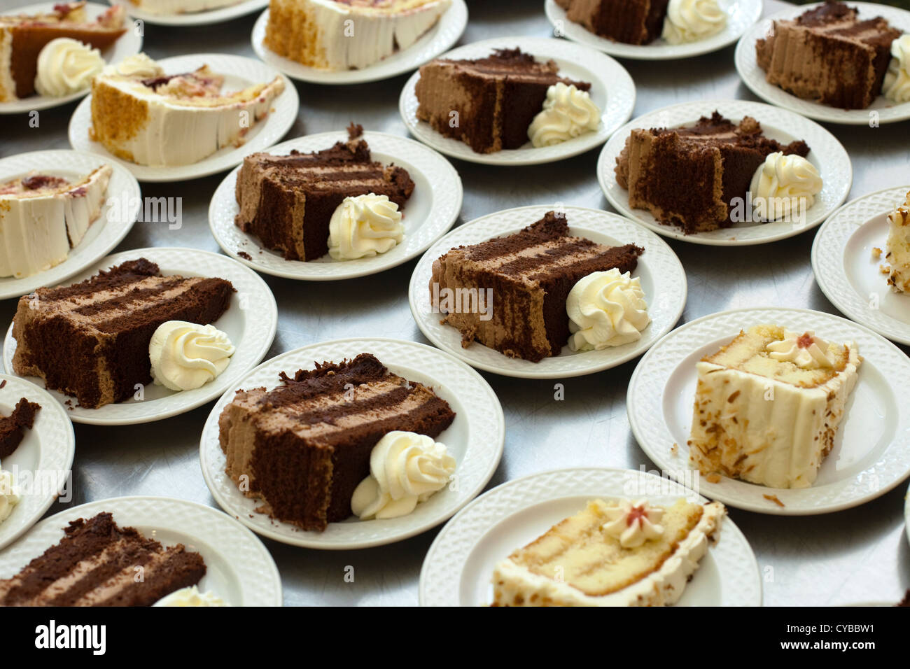Cake ready to be served Stock Photo - Alamy